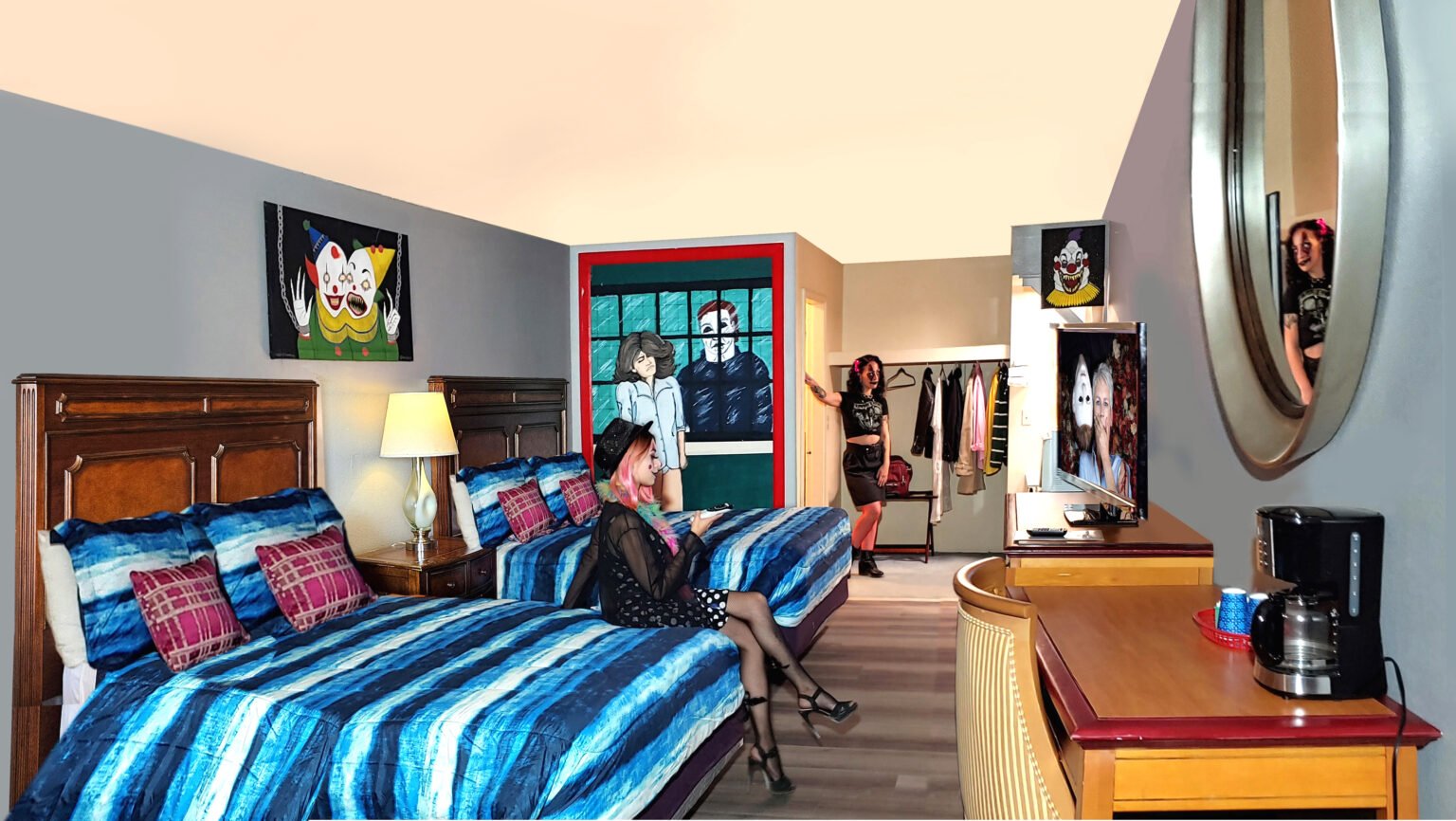 Book a Room at The Clown Motel